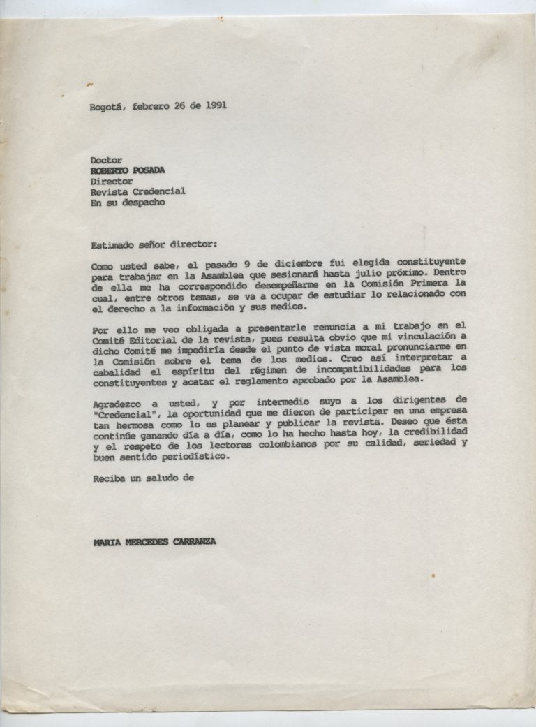 Palabras para una nueva Colombia: la voz epistolar de María Mercedes ...
